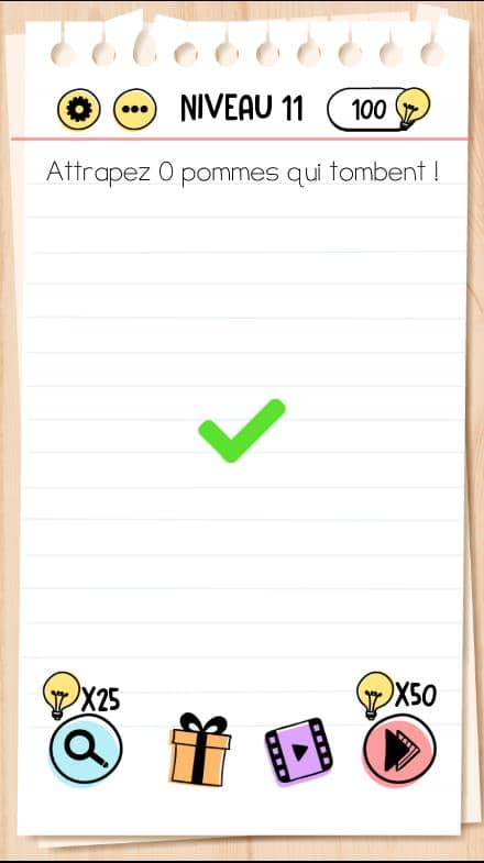 solution Brain Test Niveau 11 - android & iphone