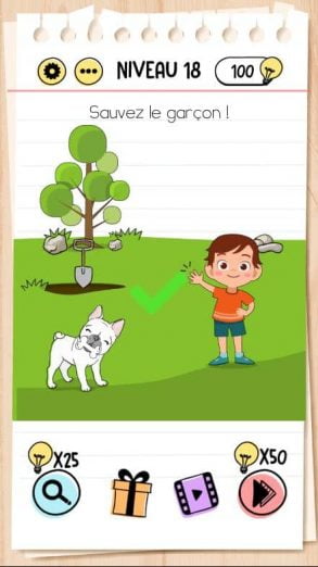 solution Brain Test Niveau 18 - android & iphone