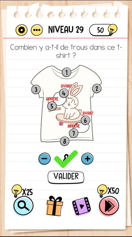 solution Brain Test Niveau 29 - android & iphone