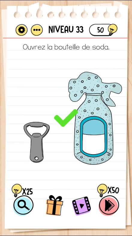 solution Brain Test Niveau 33 - android & iphone