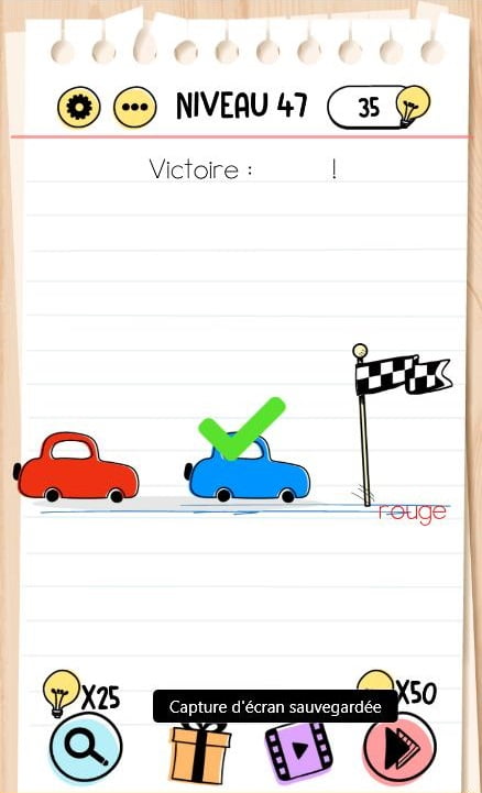 solution Brain Test Niveau 47 - android & iphone