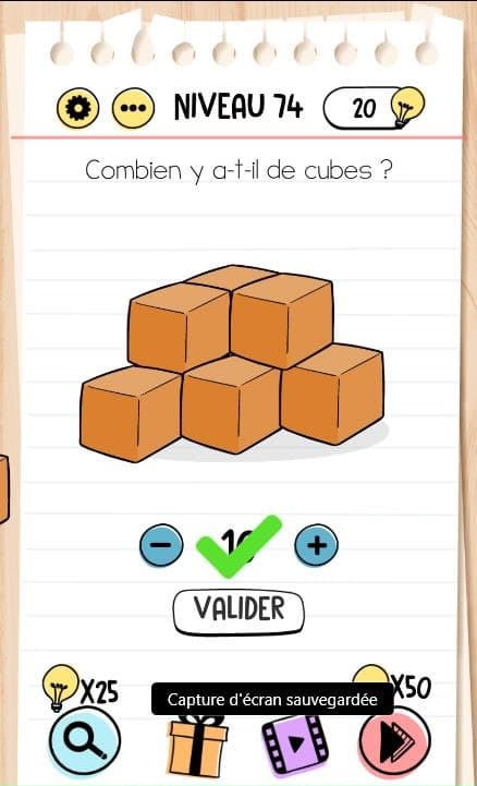 solution Brain Test niveau 74 - android & iphone