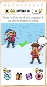 solution Brain Test niveau 117 - Aidez l’enfant de droite à gagner la ...